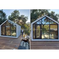 China Modified Shipping Container Prefab House Triangle Roof and Stable Wood Foundation for Residential Steel Container Home for sale