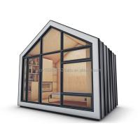 China Modified Shipping Container Prefab House Triangle Roof and Stable Wood Foundation for Residential Steel Container Home for sale
