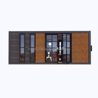 China Modern 2 Bedroom Expandable Steel Container House Prefab Design for Mall Application Customized Color Variations for sale