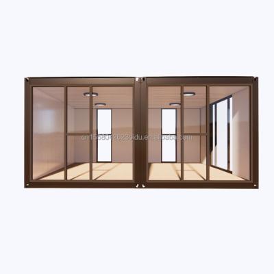 China Modern 2 Bedroom Prefab Steel Expandable Container House for Mall Application Customized Color Design for sale