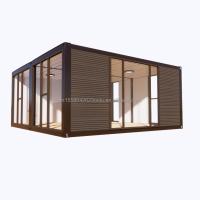 China Modern 2 Bedroom Prefab Steel Expandable Container House for Mall Application Customized Color Design for sale
