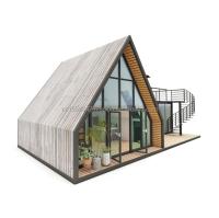 China Modern Design Sandwich Panel Wooden Triangle House for Hotel Beach Sunroom Vacation Featuring Stylish Container Design for sale