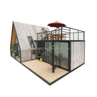 China Modern Design Sandwich Panel Wooden Triangle House for Hotel Beach Sunroom Vacation Featuring Stylish Container Design for sale