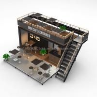China Modern 10 ft 20 ft Prefabricated Steel Shop Container Kiosk Mobile Mini Bar for Outdoor Kitchen and Restaurant Movable Design Shop for sale