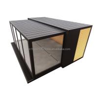 China Main Structure Galvanized Steel Square Tubes 20ft 40ft Extendable Shipping Container House for Two Bedrooms in Australia for sale
