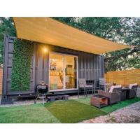 China Galvanized Steel Square Tube Structure 20ft Prefabricated Wooden House for Hotel and Independent Garden for sale