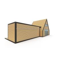 China Modern Design Triangle Combined Flat Pack Steel and Wooden Container House Expandable for Outdoor Application 20ft or 40f for sale