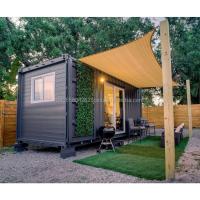 China Galvanized Steel Square Tube Structure 20ft Prefabricated Wooden House for Hotel and Independent Garden for sale