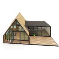 China Modern Design Triangle Combined Flat Pack Steel and Wooden Container House Expandable for Outdoor Application 20ft or 40f for sale