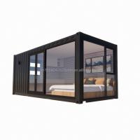 China 50/75/100mm Wave Sandwich Panel Wall Modern 20ft EU Prefabricated Container houses Wooden House Independent Garden Apartment for Hotel for sale