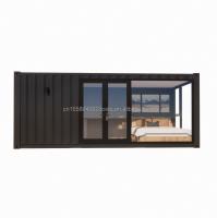 China 50/75/100mm Wave Sandwich Panel Wall Modern 20ft EU Prefabricated Container houses Wooden House Independent Garden Apartment for Hotel for sale