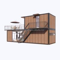China 3 Bedroom Modular Prefab Container House Modern Design Steel Wall Panel Wooden Color Expandable Prefabricated for Living for sale