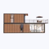 China 3 Bedroom Modular Prefab Container House Modern Design Steel Wall Panel Wooden Color Expandable Prefabricated for Living for sale