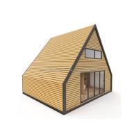 China EU Modern Triangle Steel Structure Flat Pack Container House Design for Wooden House within 20ft or 40ft Mall Application for sale