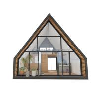 China EU Modern Triangle Steel Structure Flat Pack Container House Design for Wooden House within 20ft or 40ft Mall Application for sale