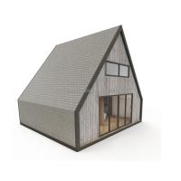 China EU Modern Triangle Steel Structure Flat Pack Container House Design for Wooden House within 20ft or 40ft Mall Application for sale