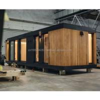 China 20ft Mobile Home Garden Studio Prefabricated Customizable Steel Container House with Wall 50/75/100mm Wave Sandwich Panel for sale