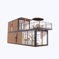 China EU Customized 40ft Container Movement Modern Modular Office or Supermarket Galvanized Steel Bending 180g Log Steel Frame for sale
