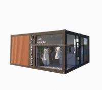 China Galvanized Steel Bending Expandable Container Mobile Shop Clothing Showroom with Aluminum Alloy Windows and Modern Design for sale