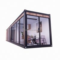 China Resort Hotel Accommodation Made of Galvanized Steel Square Tubes and Modern Wooden Materials in Flat Packaging Containe for sale