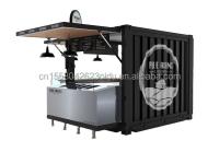 China Hotel Prefab Movable Shop Modern Design Prefabricated Restaurant Bar Sales Kiosk Tiny Home Made of Steel Sandwich Panel for sale