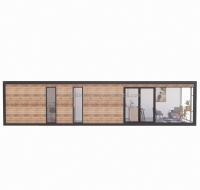 China Hotel 40ft Garden Mobile House Wooden Studio Flat Container Coffee House with 3D Model and CAD Drawings at Garden Hotel for sale