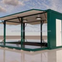 China Modern 20 FT 40 FT Prefab Home Container Wooden Prefabricated Outdoor Restaurant Coffee Bar for Customized Color for sale