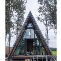 China Modern Triangle Houses Kit Homes Modular House Container House A Frame Wooden Camper Hotel Home with Customized Color for sale