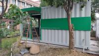 China 40 FT Expandable Steel Prefabricated House for Customizable Mobile Container Store Wall 50/75/100mm Wave Sandwich Panel for sale