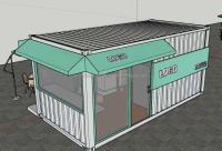 China 40 FT Expandable Steel Prefabricated House for Customizable Mobile Container Store Wall 50/75/100mm Wave Sandwich Panel for sale
