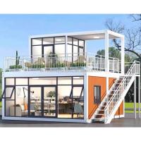 China Main Structure Galvanized Steel Square Tubes in Made 20ft Flat Packaging Prefabricated Temporary Container Workshop for sale