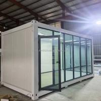 China Main Structure Galvanized Steel Square Tubes in Made 20ft Flat Packaging Prefabricated Temporary Container Workshop for sale