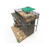 China Outdoor Application Prefabricated Steel Restaurant Container Store with Modern Design and Aluminum Alloy Windows 20ft or 40ft for sale