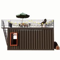 China Outdoor Application Prefabricated Steel Restaurant Container Store with Modern Design and Aluminum Alloy Windows 20ft or 40ft for sale