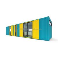 China Steel frame Galvanized Steel Bending 180g 40FT Container Modular Wooden House Prefab Houses for sale