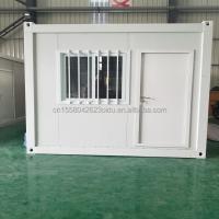 China Outdoor Tiny Home 10ft Prefabricated Steel Sentry Box Container Guard House with 50/75/100mm Wave Sandwich Panel Wall for sale