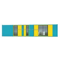 China Steel frame Galvanized Steel Bending 180g 40FT Container Modular Wooden House Prefab Houses for sale