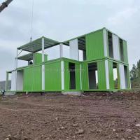 China 10ft 20ft Steel Shipping Container Prefabricated House Shop Bar Workshop Home Bedroom Hotel 40ft Size with Sandwich Panel for sale