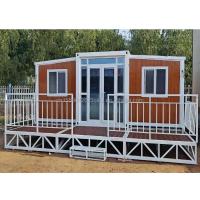 China EU Wooden 2 Bedroom Modular Prefab Houses with Modern Design and Galvanized Steel Square Tubes Expandable Container House for sale