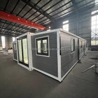 China EU Wooden 2 Bedroom Modular Prefab Houses with Modern Design and Galvanized Steel Square Tubes Expandable Container House for sale