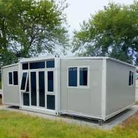 China EU Wooden 2 Bedroom Modular Prefab Houses with Modern Design and Galvanized Steel Square Tubes Expandable Container House for sale