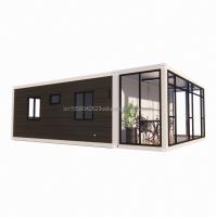 China Steel Structure Frame Welded EU Luxury 20FT Combination Flat Packaging Container 2 Bedrooms Family Residential Mobile Home for sale
