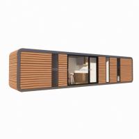 China Affordable Family Housing 2 Bedroom Wooden House with Galvanized Steel Square Tube Structure and Garden for sale