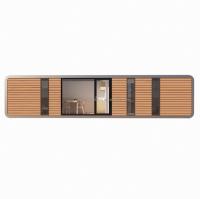 China Affordable Family Housing 2 Bedroom Wooden House with Galvanized Steel Square Tube Structure and Garden for sale