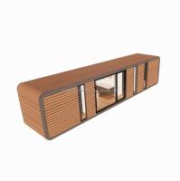 China Affordable Family Housing 2 Bedroom Wooden House with Galvanized Steel Square Tube Structure and Garden for sale