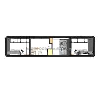 China Affordable Family Housing 2 Bedroom Wooden House with Galvanized Steel Square Tube Structure and Garden for sale