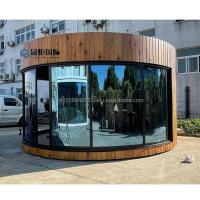 China Wooden Houses EU Australian Standard Container Office Residential Circular Garden Integrated House with Various Materials for sale
