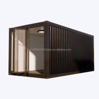 China Conveniently Portable Flat Pack Sandwich Panel Architecture Container for Coffee Bar Convenience Store or Camping Site for sale