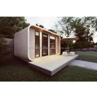 China EU Garden Wooden Cabins Wall 75mm Wave Sandwich Panel Customized Color Assembled Houses for Home Studio Manufacturers for sale