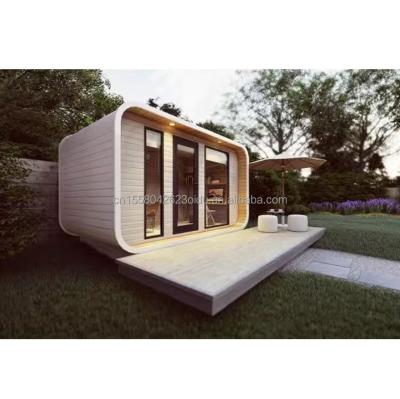 China EU Garden Wooden Cabins Wall 75mm Wave Sandwich Panel Customized Color Assembled Houses for Home Studio Manufacturers for sale